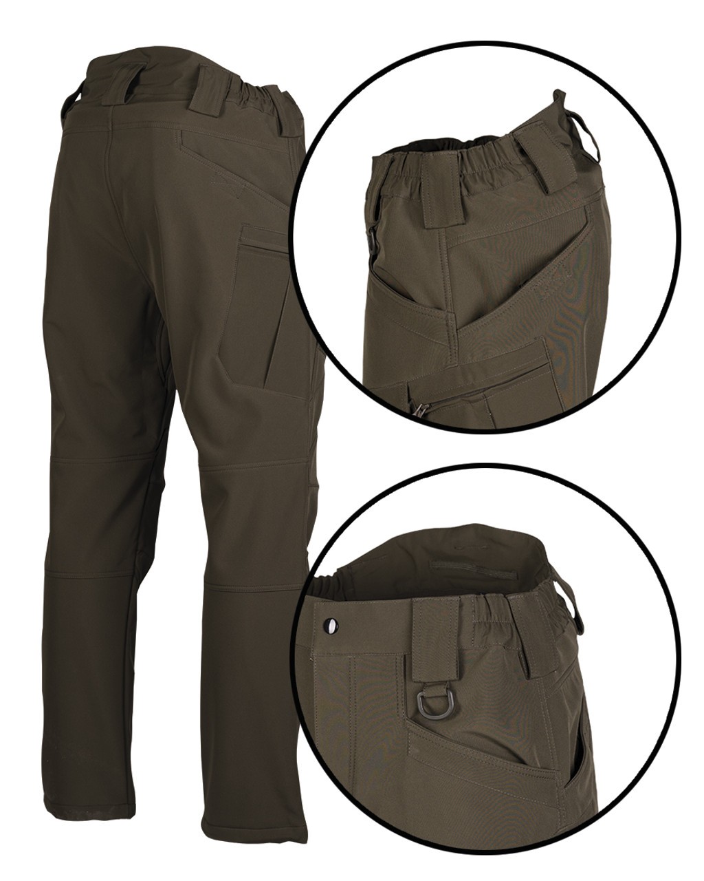 Kelnės Mil-tec Ranger Soft Shell Rivile select attributes L