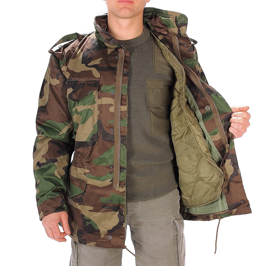 Striukė M65 Mil-tec woodland Rivile select attributes M